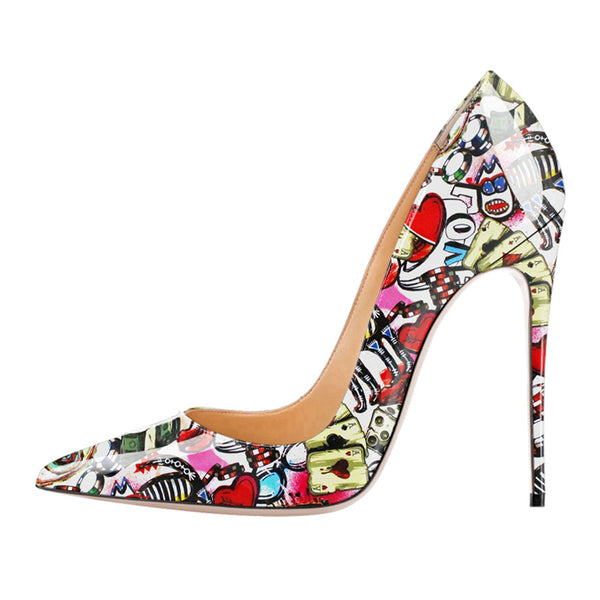 Assorted Multi-Color Print High Heel Pumps – SANSA COSTA