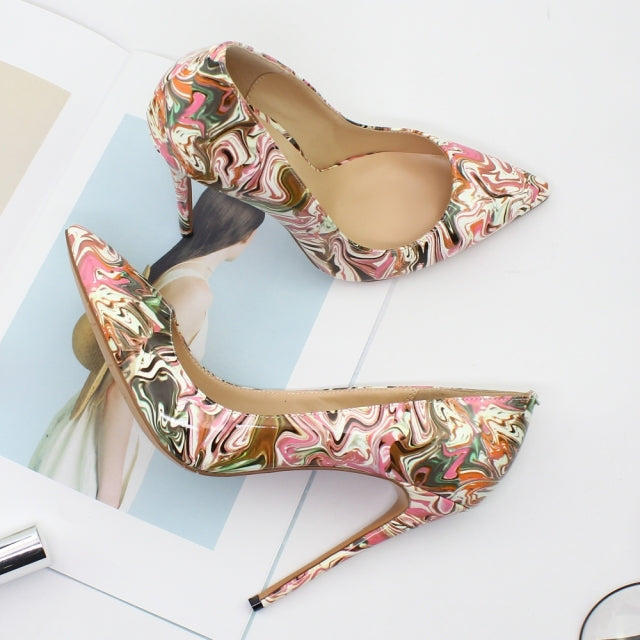 Assorted Multi-Color Print High Heel Pumps – SANSA COSTA